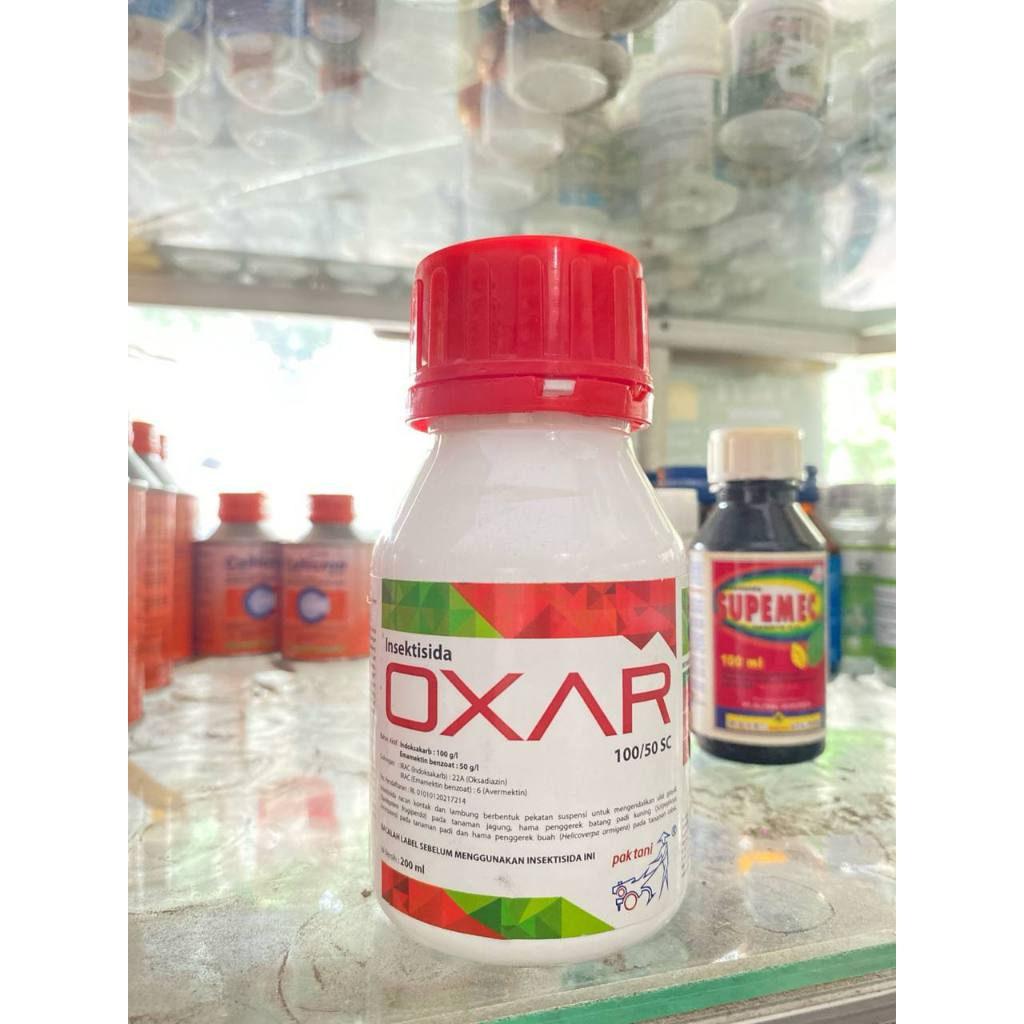 Jual Insektisida OXAR 100/50 SC Pak Tani 80CC PENGENDALI ULAT GRAYAK ...
