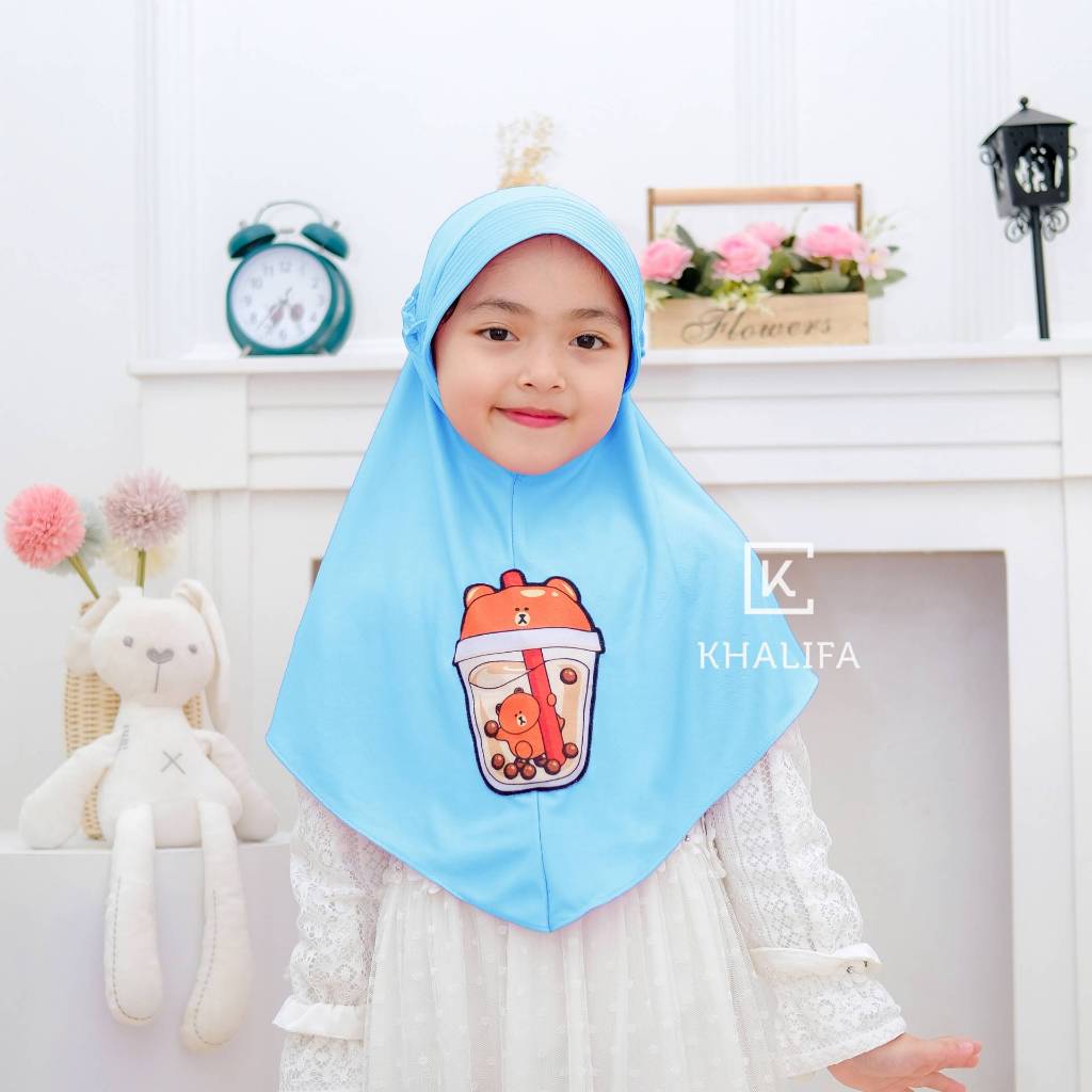 Jual hijab anak terlaris!!! hijab anak karakter boba / hijab anak tk ...