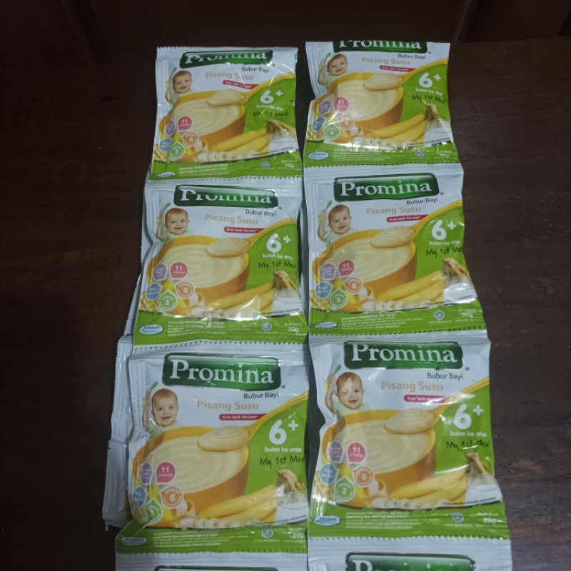 Jual Promina Bubur Bayi 6+ Banana Milk Sachet 20 Gr 20gr | Shopee Indonesia