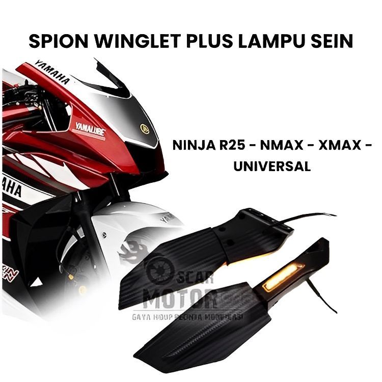 Jual spion winglet carbon plus sen universal ninja vixion pcx ADV R15 ...