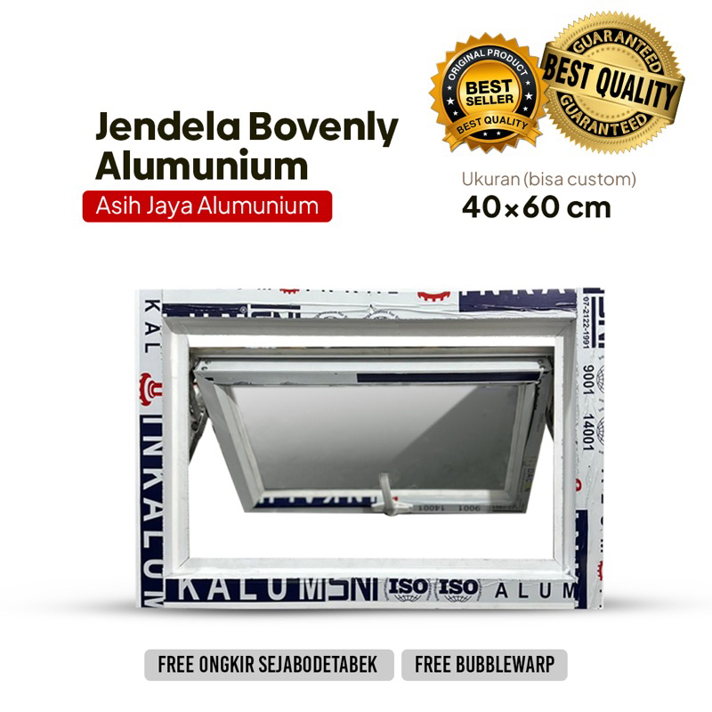 Jual Jendela Bovenly Aluminium Minimalis 40x60 | Shopee Indonesia