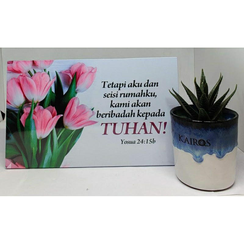 Jual Pajangan Rohani dinding HD poster bless " Tetapi aku dan seisi ...