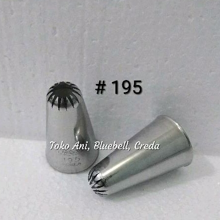 Jual Ateco Medium Tube Closed Star Pastry Piping Tip #195 ( Tube-195 ...