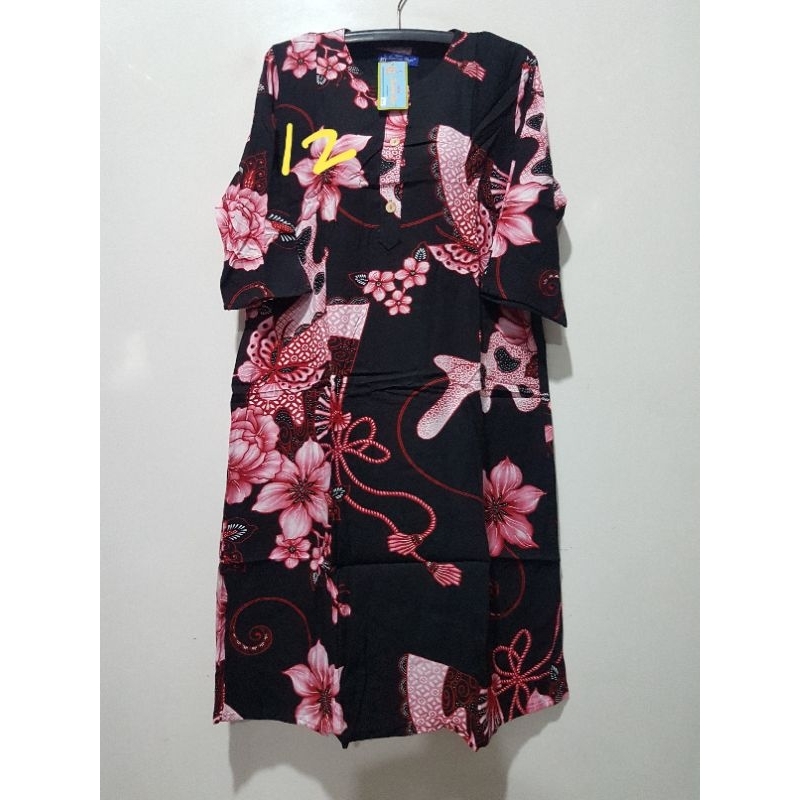 Jual YULI - DASTER 19 TANGAN 3/4 LD 115 CM PB 110 CM BATIK KENCANA UNGU ...