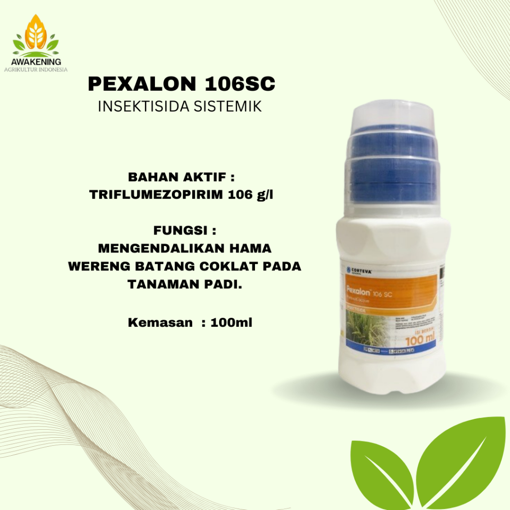 Jual PEXALON 106SC 100ML INSEKTISIDA PEMBASMI WERENG & KUTU KEBUL ...