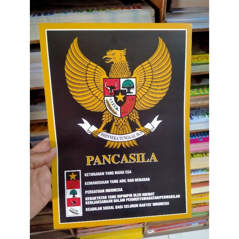 Jual poster Garuda Pancasila ukuran 25cm x35cm | Shopee Indonesia