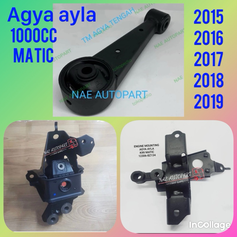 Jual 3 pcs ENGINE MOUNTING SET AGYA AYLA 1000CC 2015 2016 2017 2018 ...