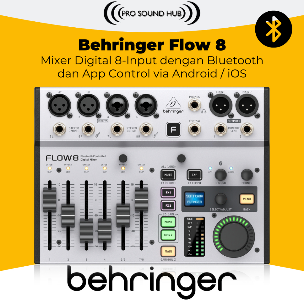 Jual Behringer FLOW 8 Flow8 Mixer Digital USB Audio Interface Soundcard ...