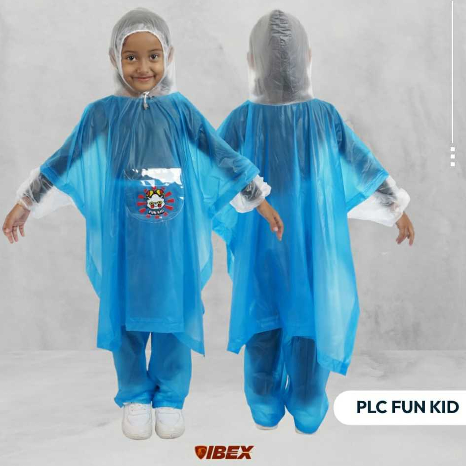 Jual Jas Hujan Anak Ponco Lengan Celana Fun Kid Ibex | Shopee Indonesia
