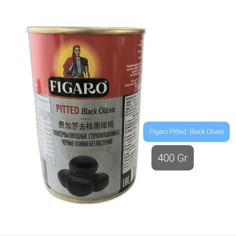 Jual Figaro Pitted Black Olives Kaleng 400 Gr | Shopee Indonesia