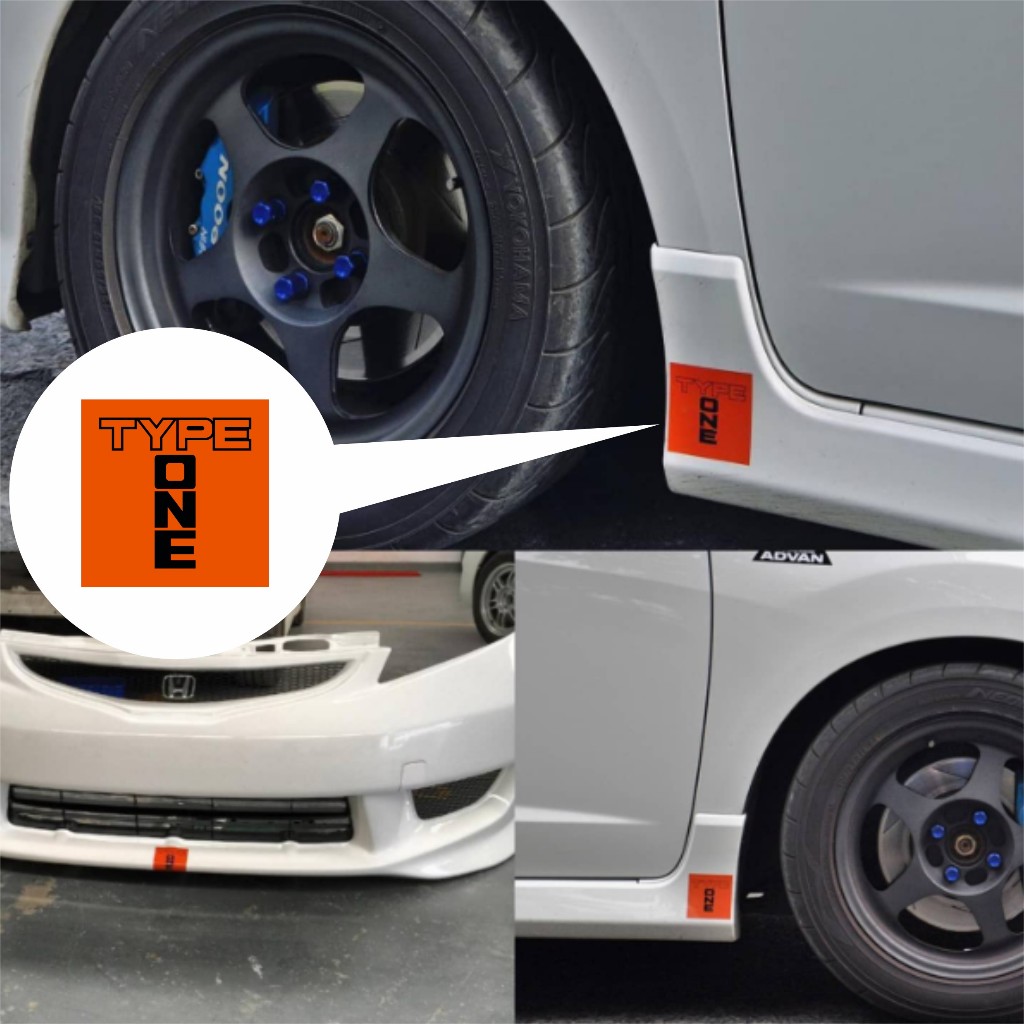 Jual Sticker mobil JDM -stiker TYPEONE stiker TYPE ONE SPOON JAZZ FREED ...