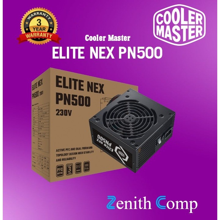 Jual Power Supply Cooler Master ELITE NEX PN500 500W | Shopee Indonesia