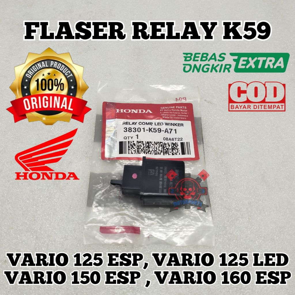 Jual FLASER RELAY SEN VARIO 125 50 160 LED ESP NEW HONDA K59 ...