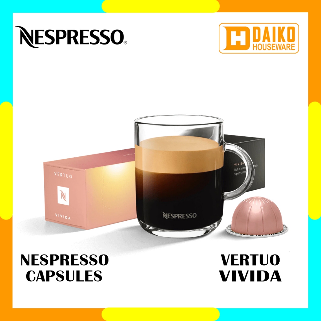 Jual Capsule Nespresso Vertuo Vivida - Light Roast Coffee - Kopi Kapsul ...