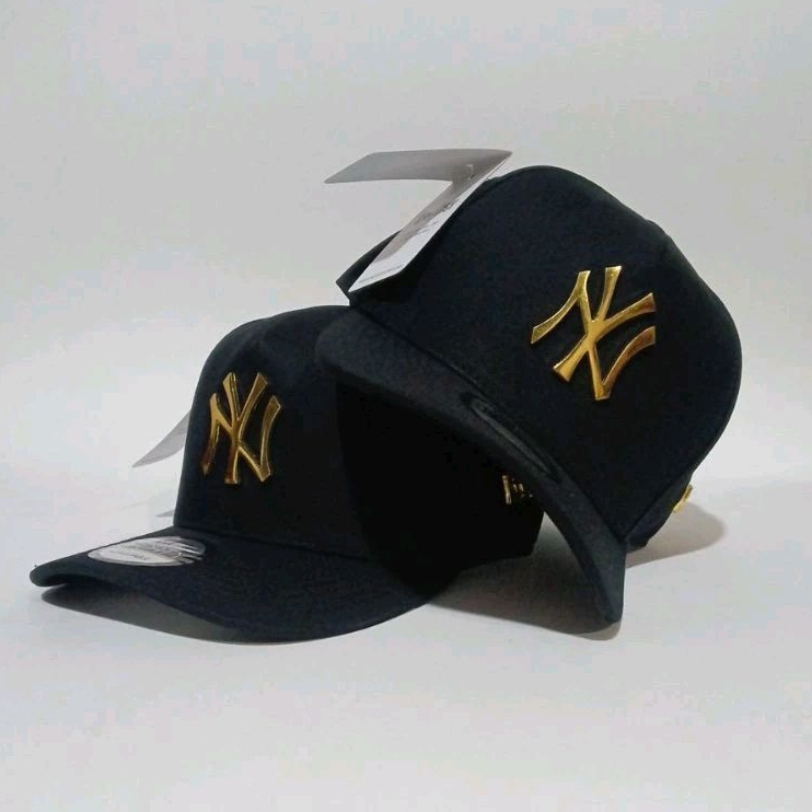 Jual NY Gold Besi Metal Badge Topi Premium Mirror Original | Shopee ...