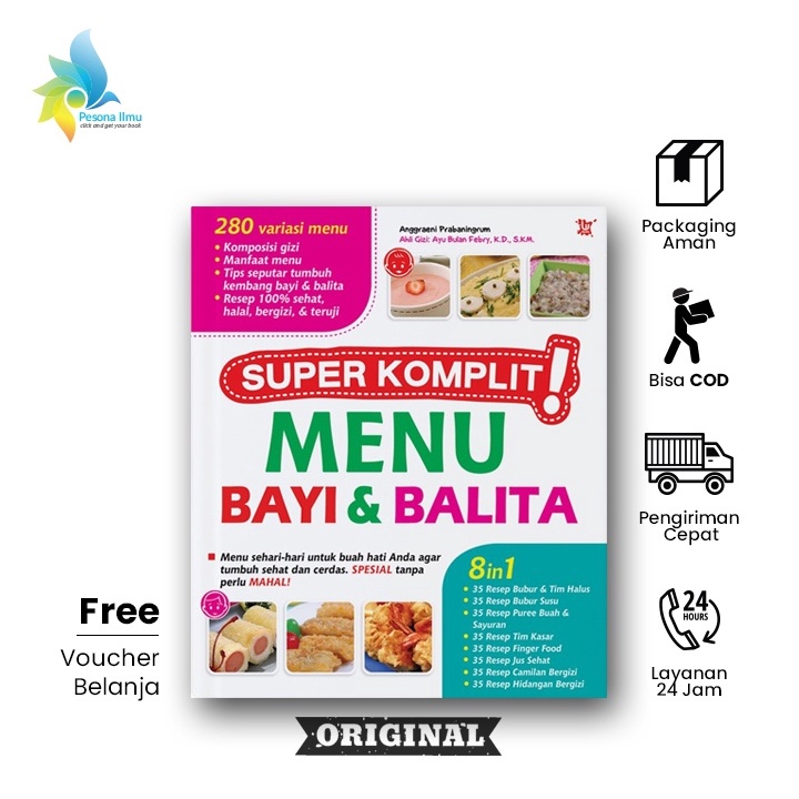Jual Buku SUPER KOMPLIT MENU BAYI BALITA ART F7F7 | Shopee Indonesia