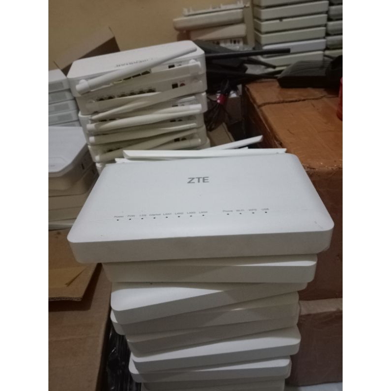 Jual modem router ZTE f670l port biru | Shopee Indonesia