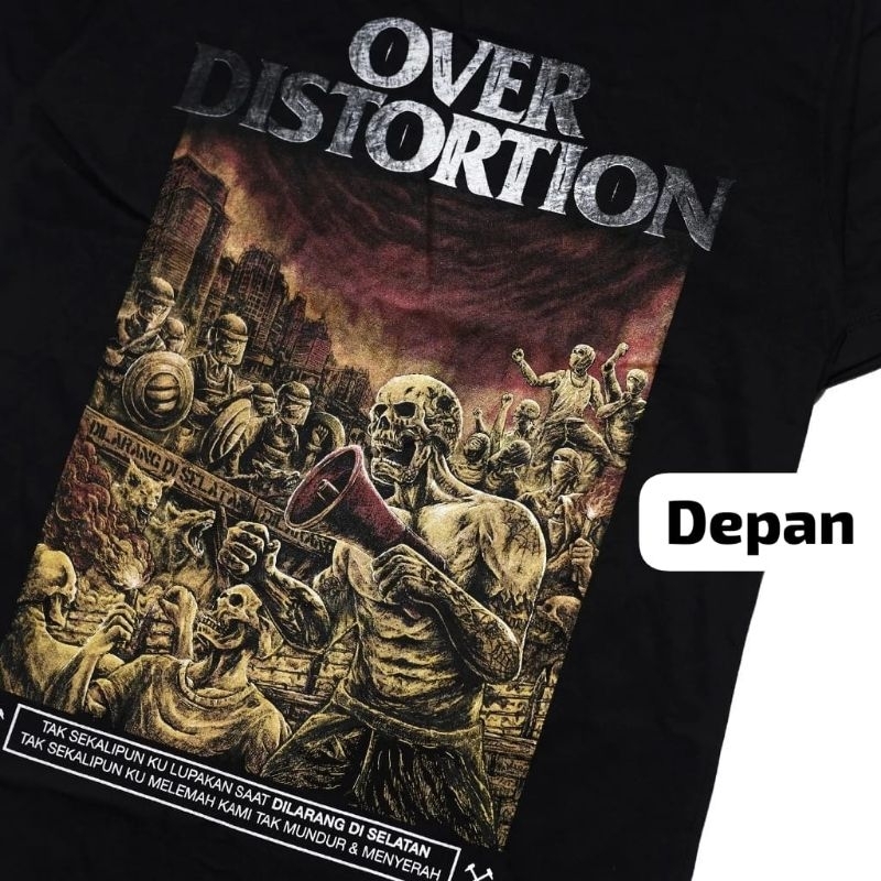 Jual Tshirt Pria Wanita Kaos Unisex | Over Distortion | Black Series ...