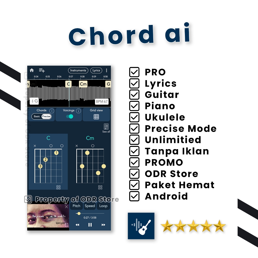 Jual lifetime chord ai Cara Mudah mendaptkan akord lagu dengan bantuan AI Masa Kini | Shopee ...