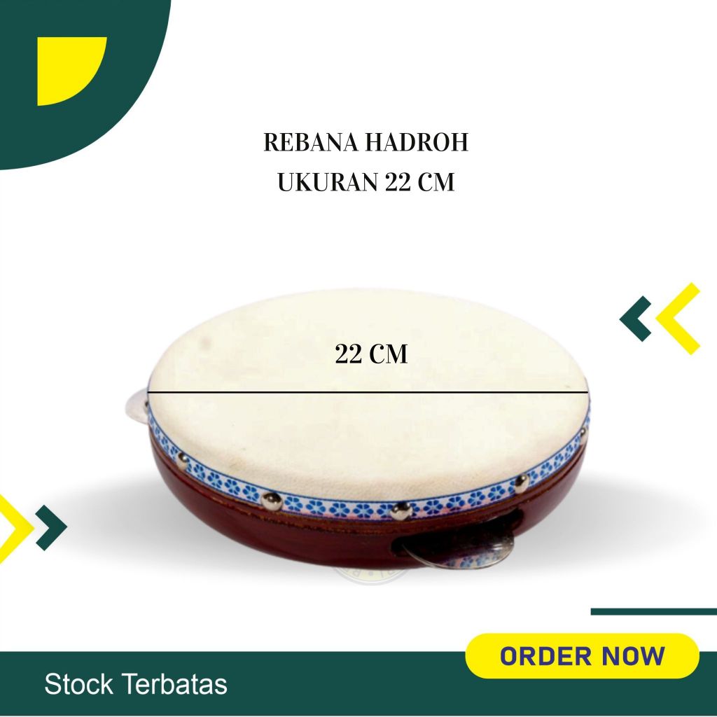 Jual Rebana mainan rebana kotek kecil rebana kayu mangga ukuran 16 cm ...