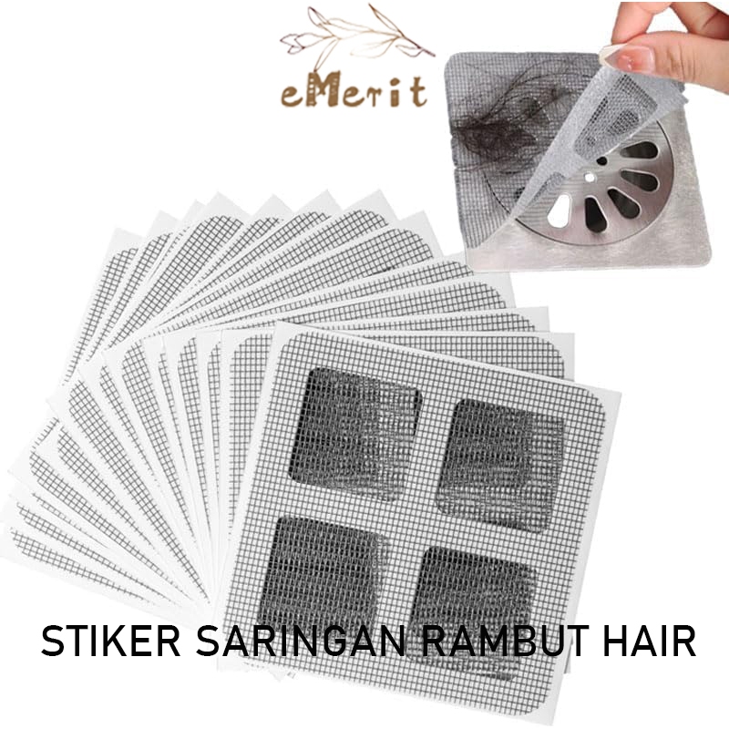 Jual Stiker Saringan Rambut Hair Catcher Disposable Shower Drain Cover ...