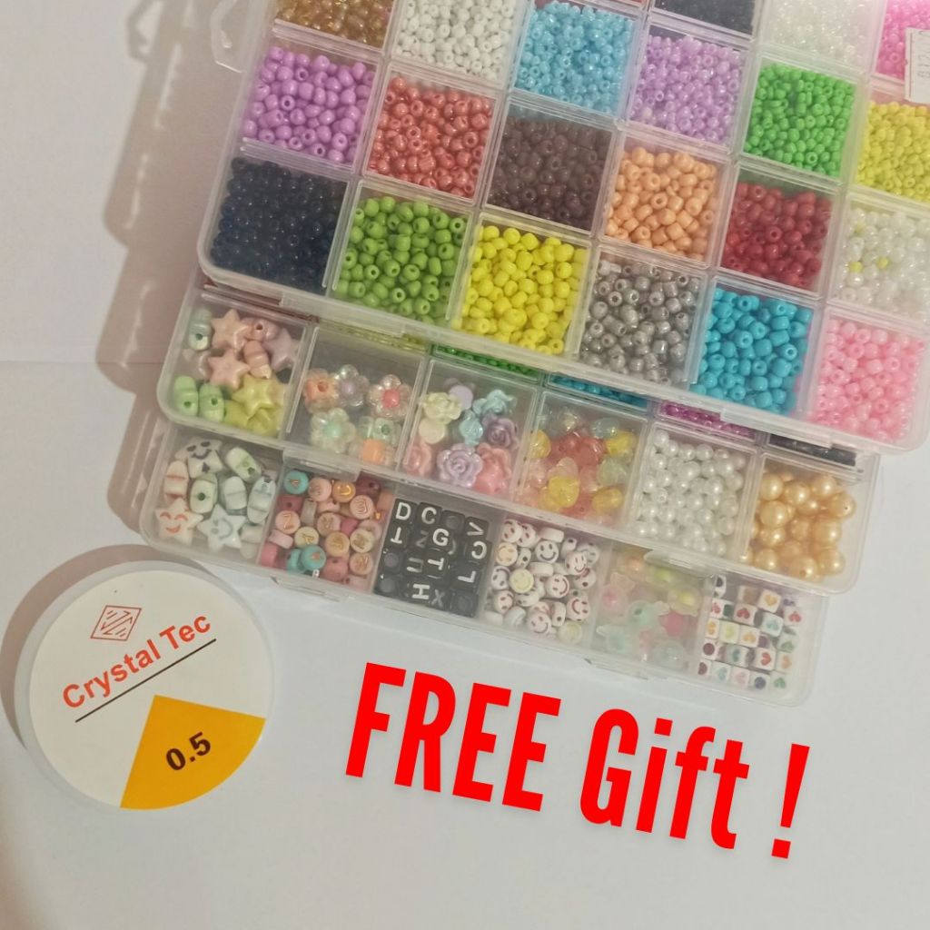 Jual Manik manik Pasir 1 Box lengkap / Paket Manik Manik DIY / Set ...