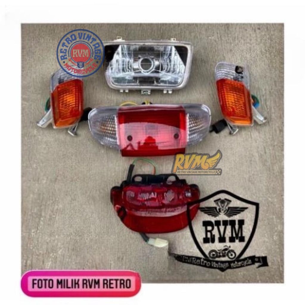 Jual Paket hemat lampu Honda Astrea Grand impressa Lmpu depan sen set ...