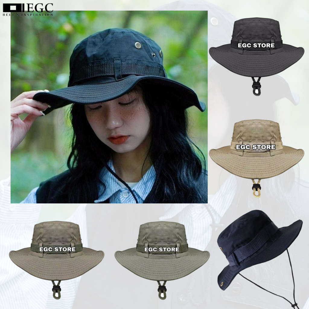 Jual TOPI RIMBA GUNUNG PENDAKI / TOPI HIKING PETUALANG MANCING UNISEX ...
