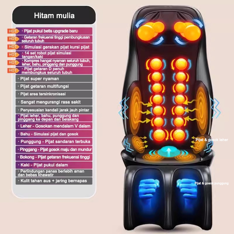 Jual Benbo Bantal Pijat Otomatis / Bantal Pijat Portabel / Kursi Pijat Multifungsi / Bantal ...