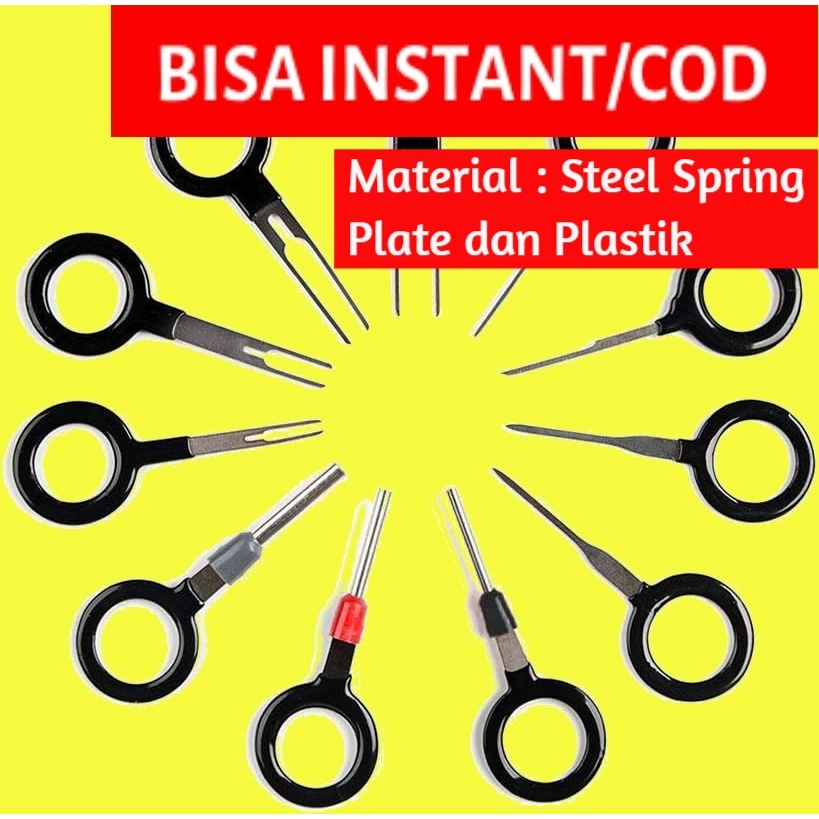 Jual (BISA INSTANT/COD) 11 PCS Pin Extractor Kit Alat Pelepas Pembuka ...