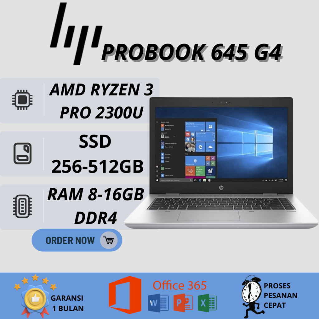 Jual Promo!!! HP ProBook 645 G4 AMD Ryzen 3 Pro/AMD Radeon/Laptop ...