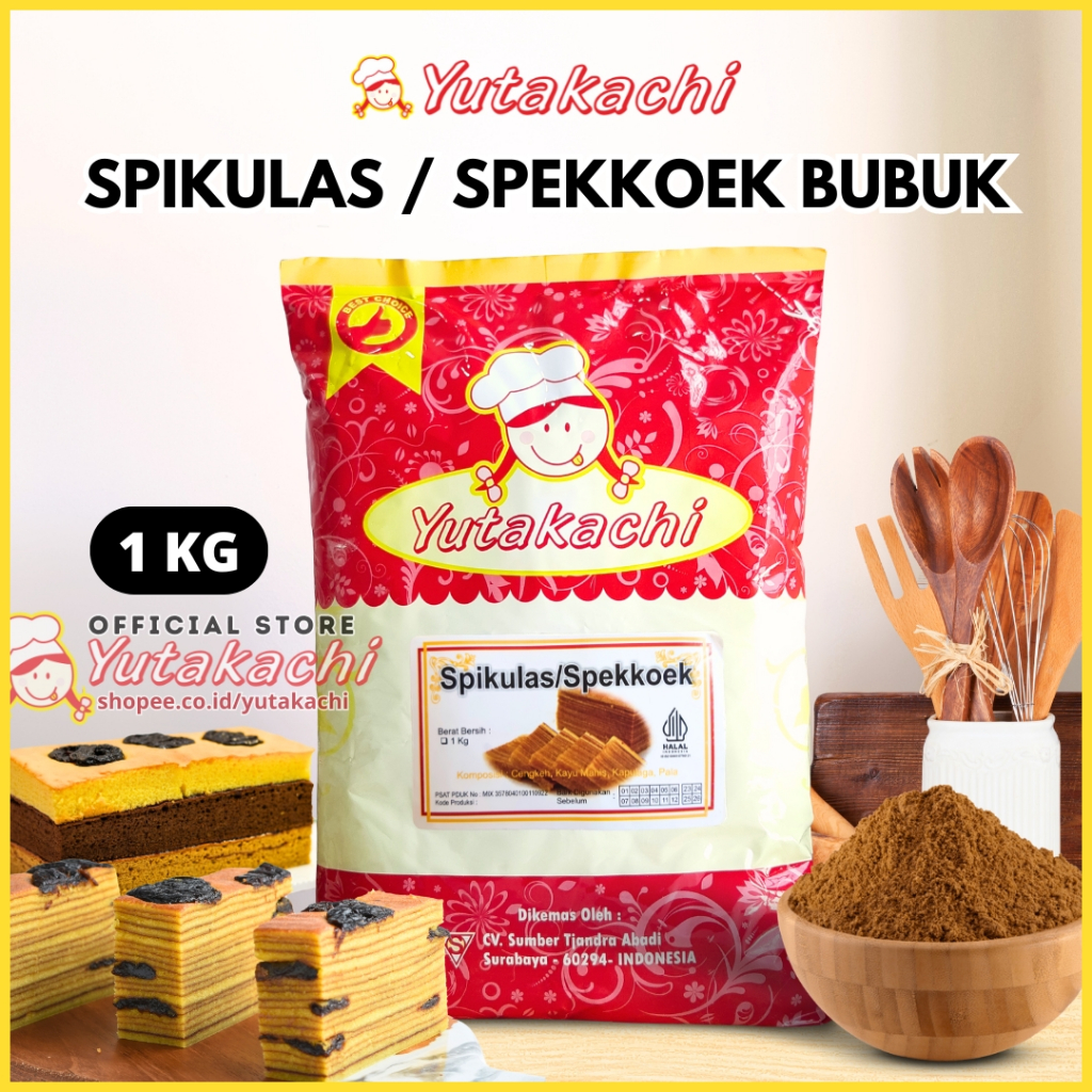 Jual Spikulas Bubuk 1 Kg Yutakachi - Bumbu Spekoek Spekkoek Spikoe ...