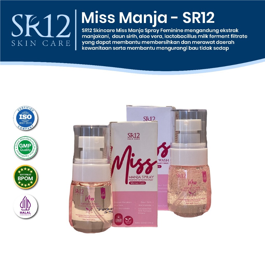 Jual PAKET MISS MANJA WASH SR12 / MANJA SPRAY SR12 / MANJAKANI SPRAY / MEMBERSIHKAN & MENGURANGI ...
