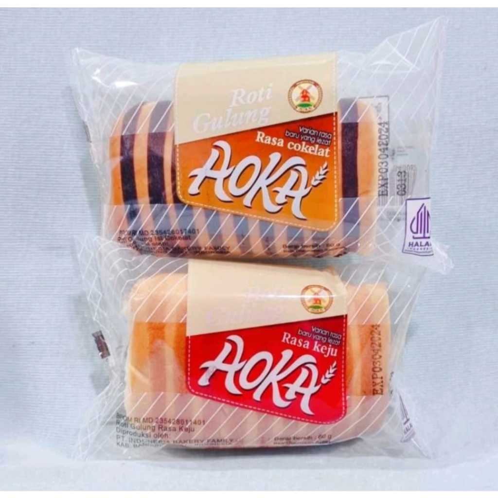Jual roti gulung aoka roti viral aoka cokelat keju | Shopee Indonesia