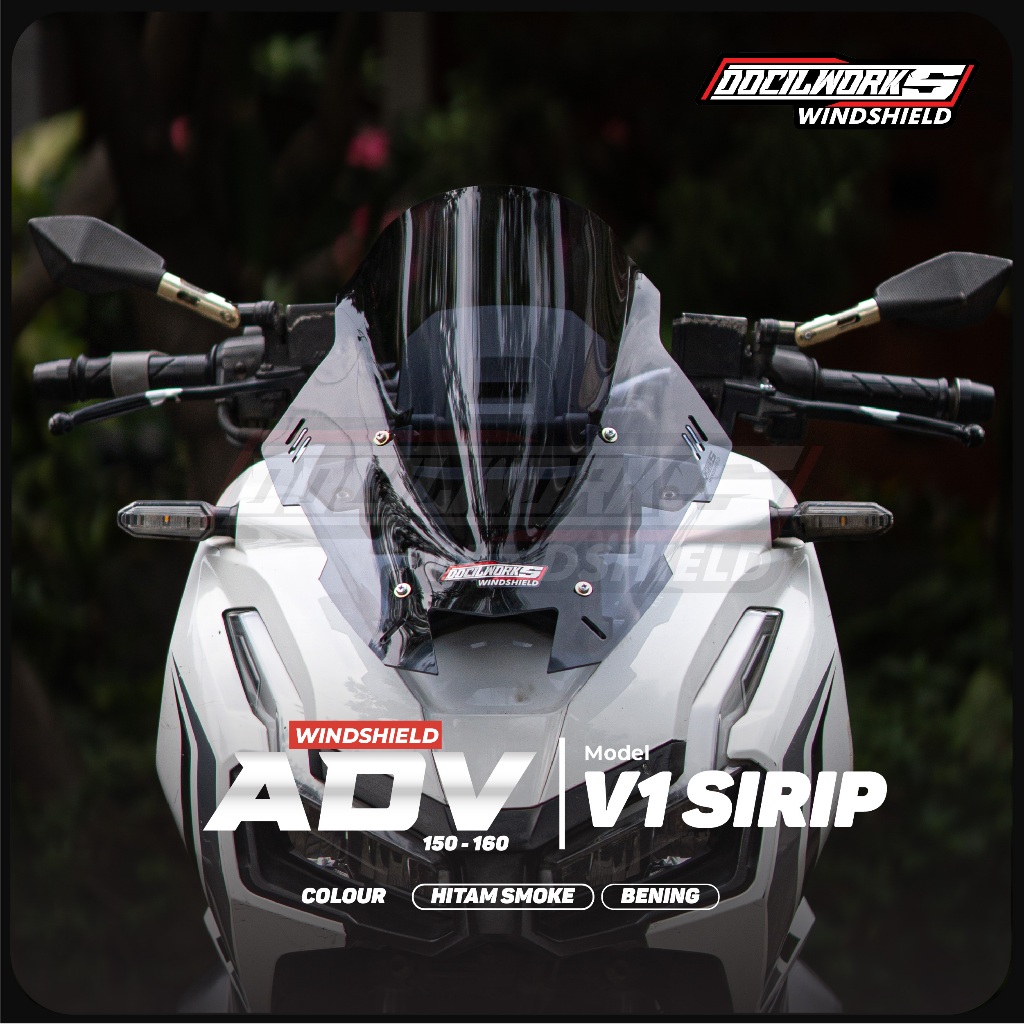 Jual Docilworks - Visor Windshield V1 SIRIP ADV 150 dan ADV 160 ...