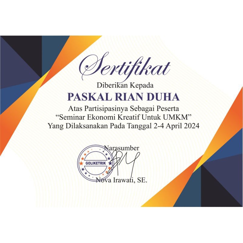 Jual Piagam Sertifikat Lomba/Bimbel/Kegiatan | Shopee Indonesia