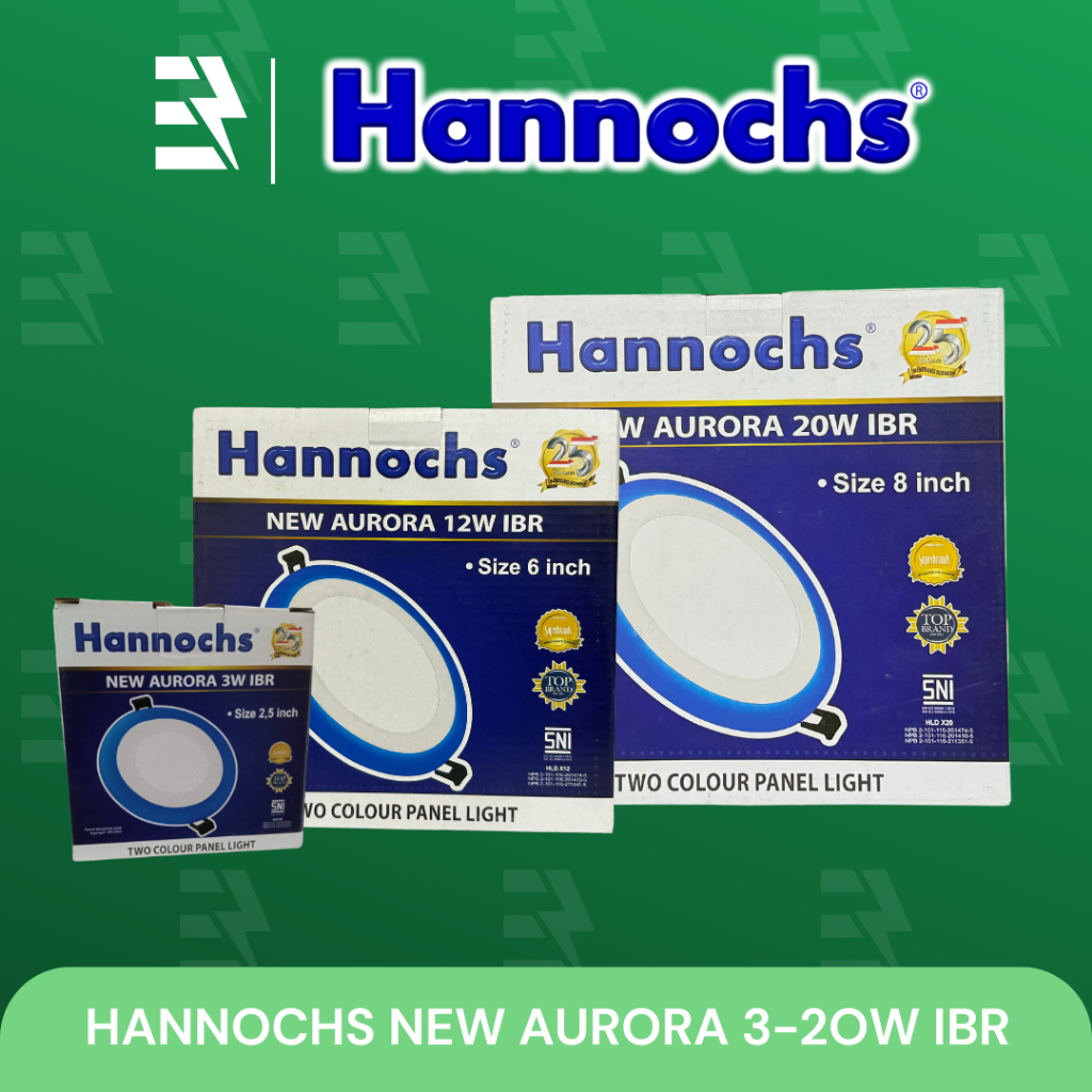 Jual Lampu Downlight LED New Aurora IBR Bulat Hannochs/3w,12w,20w ...
