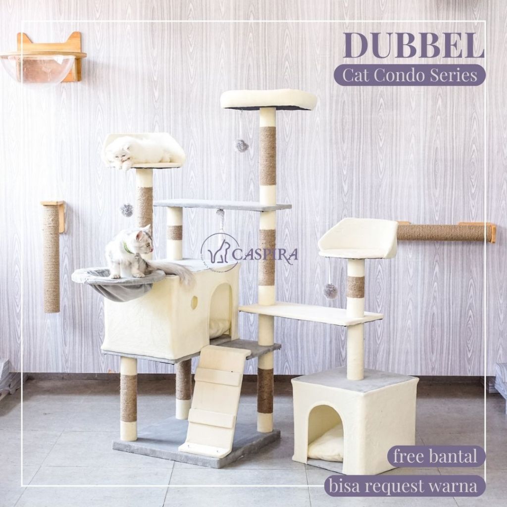 Jual Dubbel Series / Caspira Cat Condo - Garukan Kucing - Cat Tower ...