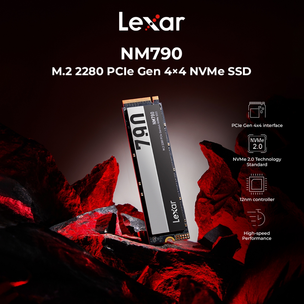 Jual LEXAR NM790 2TB NVME Gen4 (7400R/6500W) | Shopee Indonesia