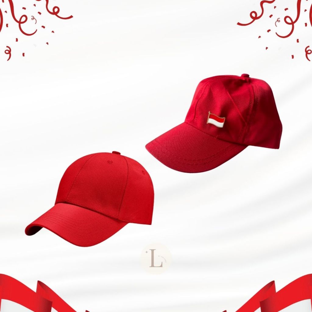 Jual Topi Agustusan / Topi Acara Kemerdekaan / Topi Bendera Bross Pin ...