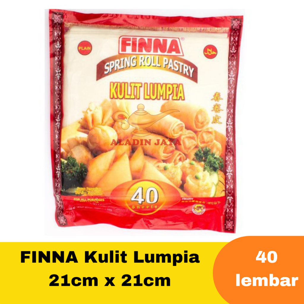 Jual FINNA Kulit Lumpia 21cm x 21cm isi 40 (khusus grab) | Shopee Indonesia