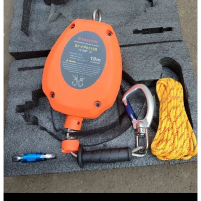 Jual Fall Arrester Wire Rope Safety Equipment Falling Protector 10 ...