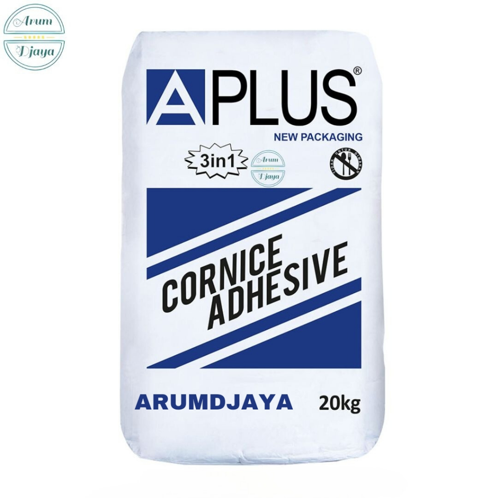 Jual Kompon Gipsum APlus - Compound Gypsum A Plus CORNICE ADHESIVE 1 kg ...