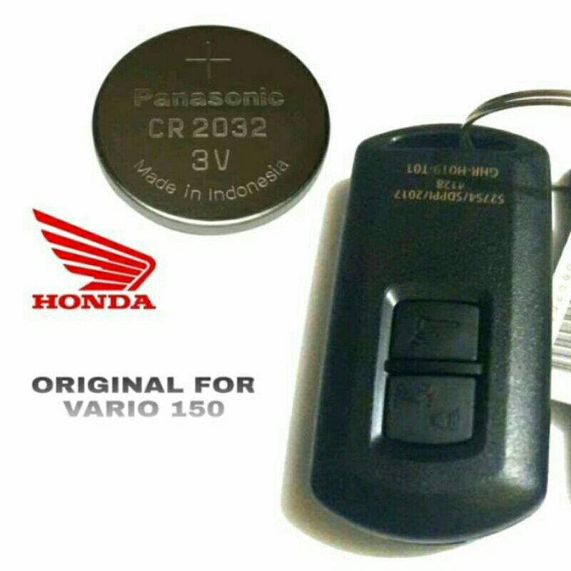 Jual baterai remote new vario 150 160 keyless remote battery original ...