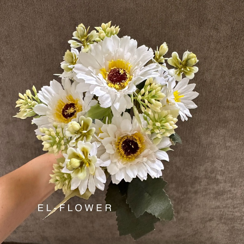 Jual Gerbera Hebras 3 kuntum + aksesoris premium bunga artificial dekorasi | Shopee Indonesia