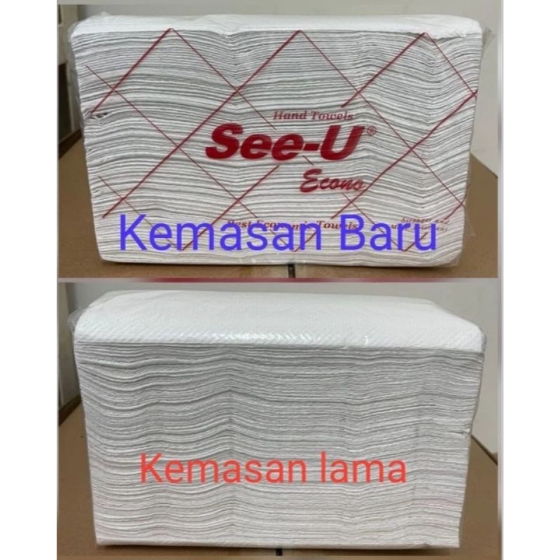 Jual Tissue See-U Hand Towel Brown Tissue Paper Putih Tissue Wastafel ...
