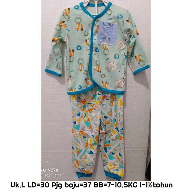 Jual Libby L setelan panjang kancing depan motif kanguru, rabbit dress ...