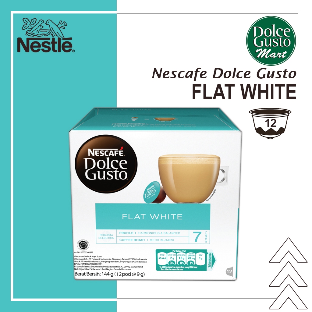 Jual Capsule Nescafe Dolce Gusto Flat White Box Original Nestle Coffee ...