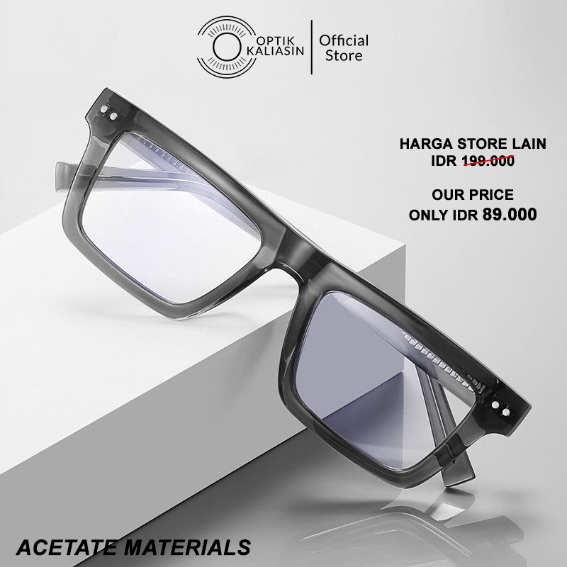 Jual OPTIK KALIASIN - Frame Kacamata pria wanita vintage bold tebal kotak acetate minus plus ...