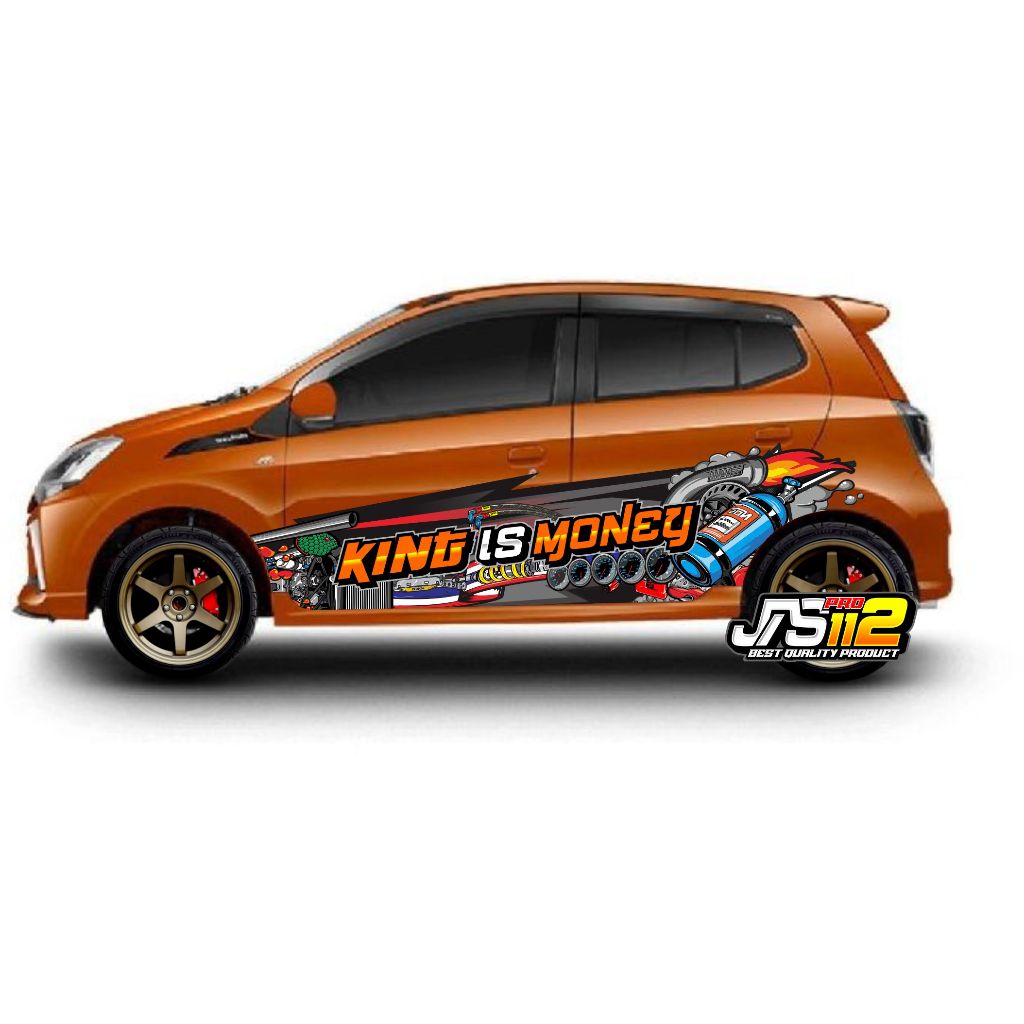 Jual DECAL MOBIL AYLA BISA REQUES STICKE MOBIL JAZZ BRIO AGYA AYLA ...